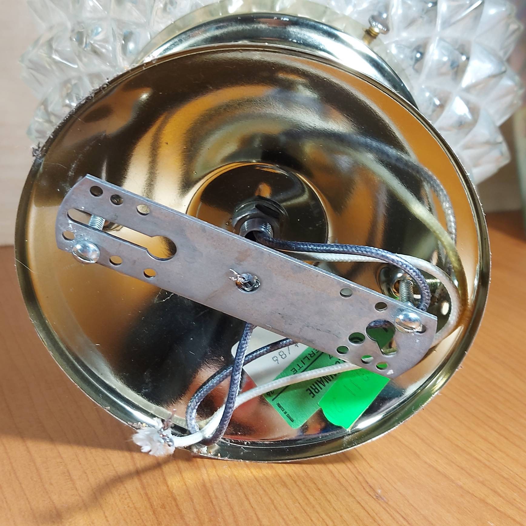 Flush Mount Ceiling Light Fixture Vintage 80s Cut/ornate | Etsy