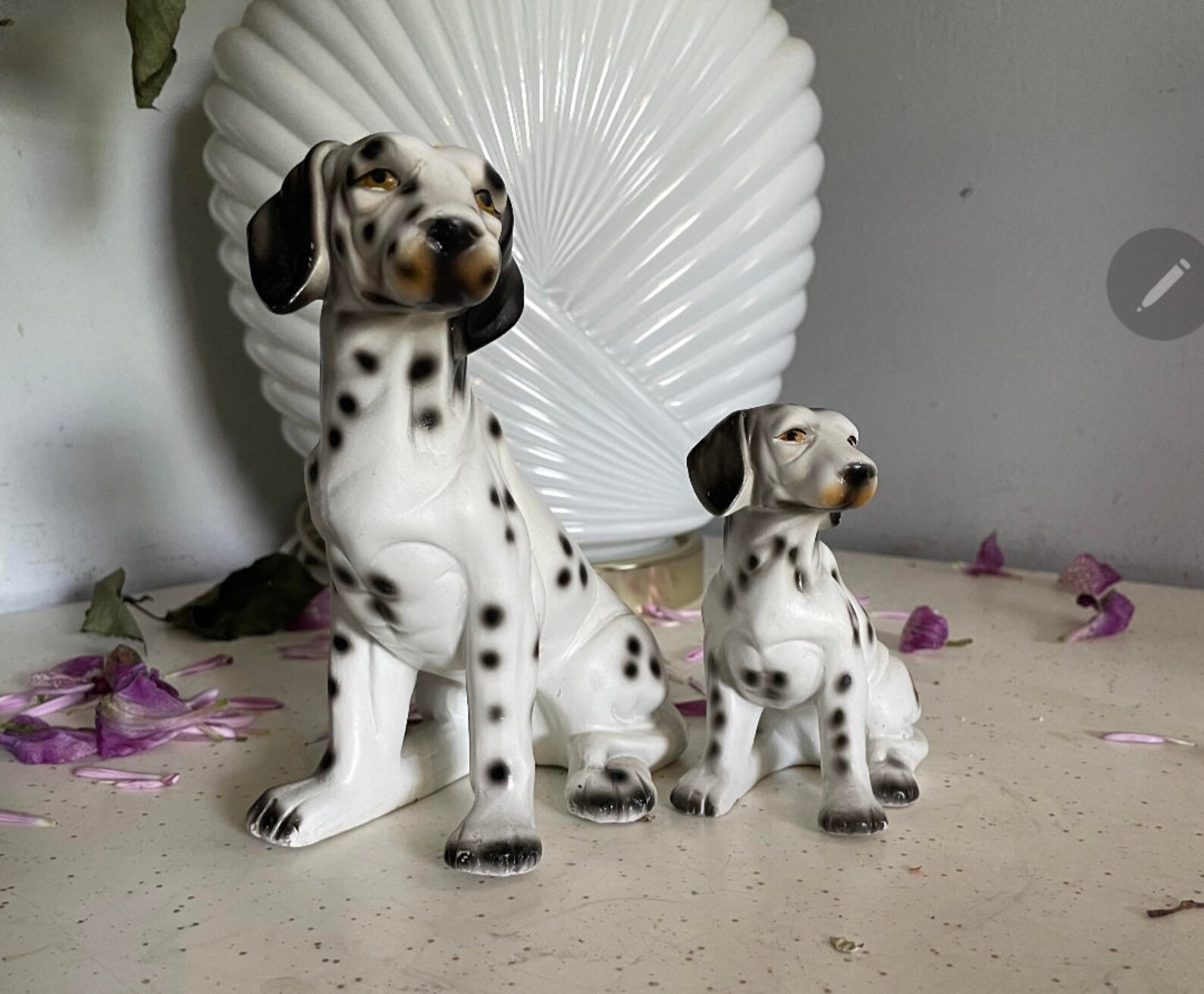 Dalmation Statues, (2pcs), Figurines, Statues, Ceramic , Dogs, Home ...
