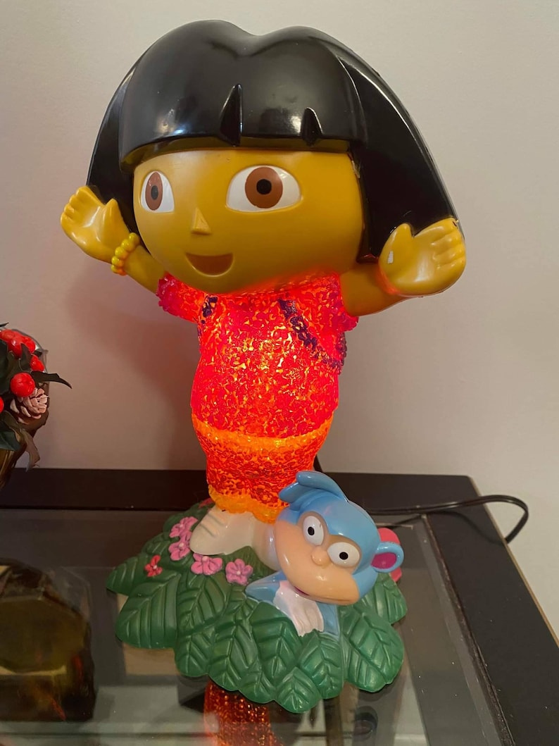 Dora the Explorer Lamp Plastic and Rubber Vintage Table - Etsy