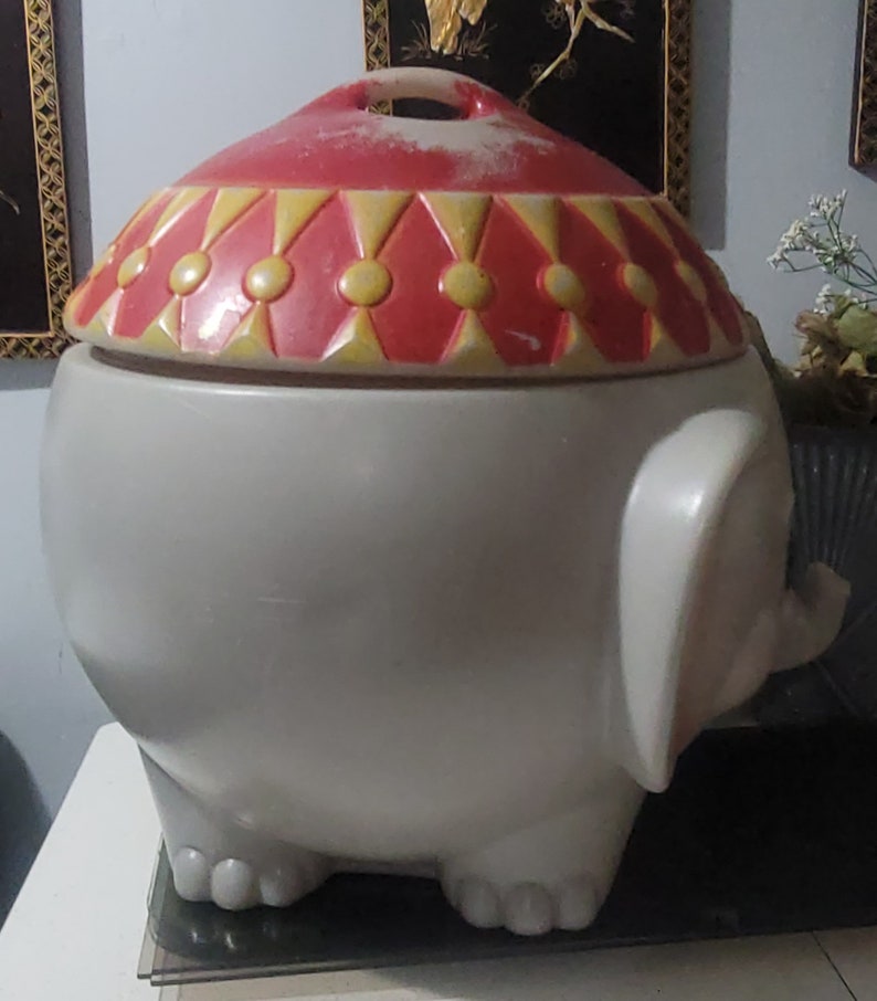 Elephant Toy Box, Vintage 70's, Elephant, Vintage Toy Chest & Lid, Blow ...