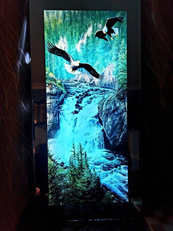 Large Waterfall Motion Wall