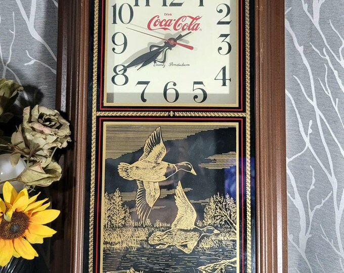 Hanover, Coca-cola, Quartz Pendulum Clock, Vintage Wall Clock, Geese ...