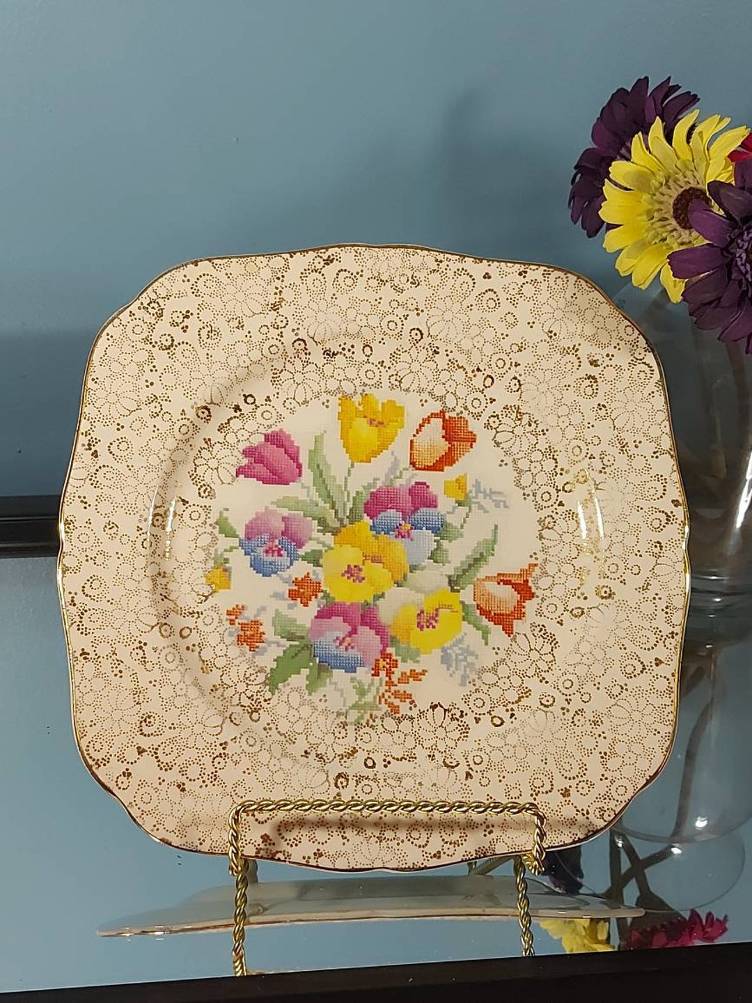 H and K Tunstall, Vintage Serving Plate, Dining&serving, Pottery China ...