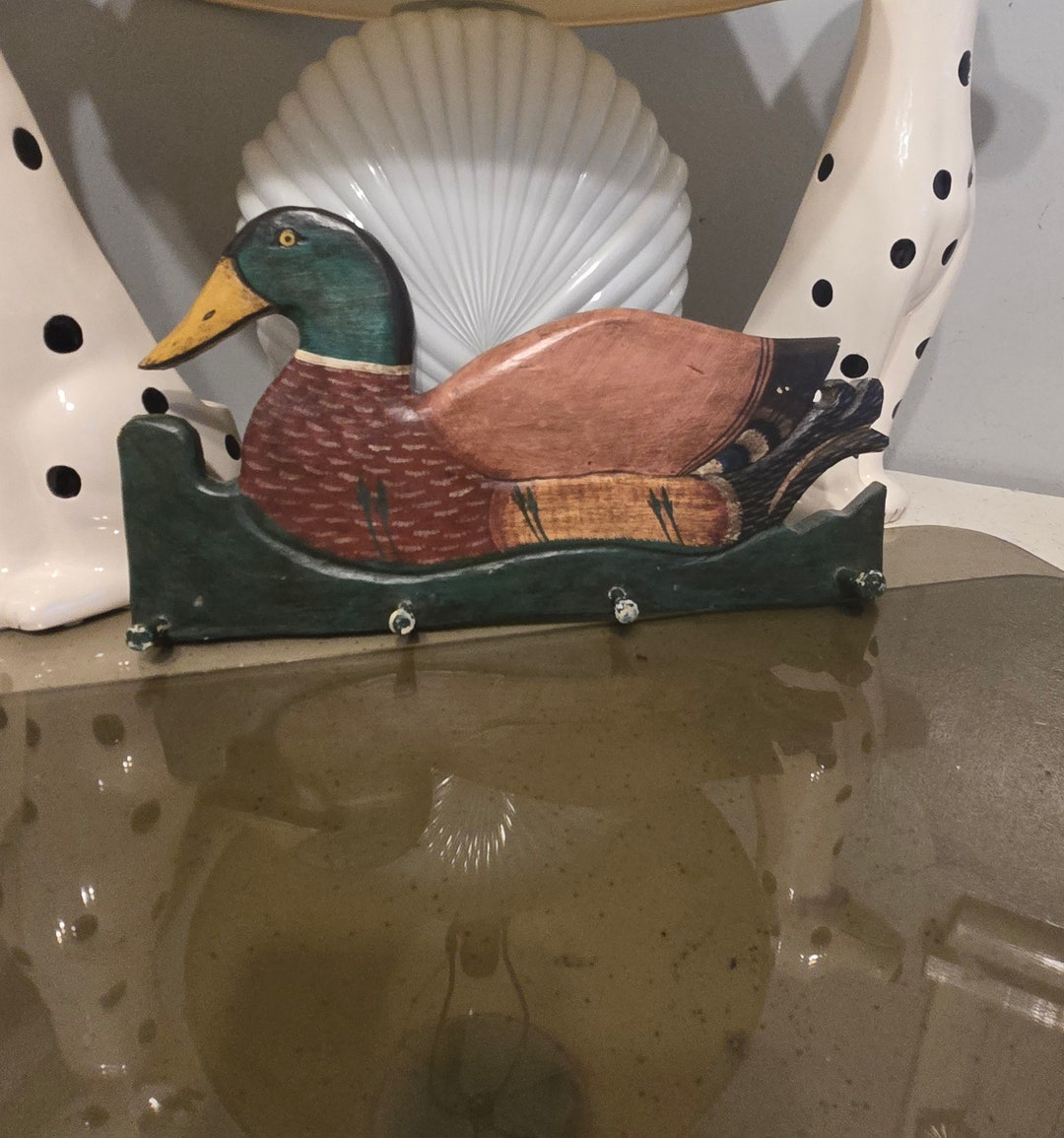 Wood Duck, Coat Hanger, Key Holder, Hooks, Vintage, Wall Hanging, Duck ...