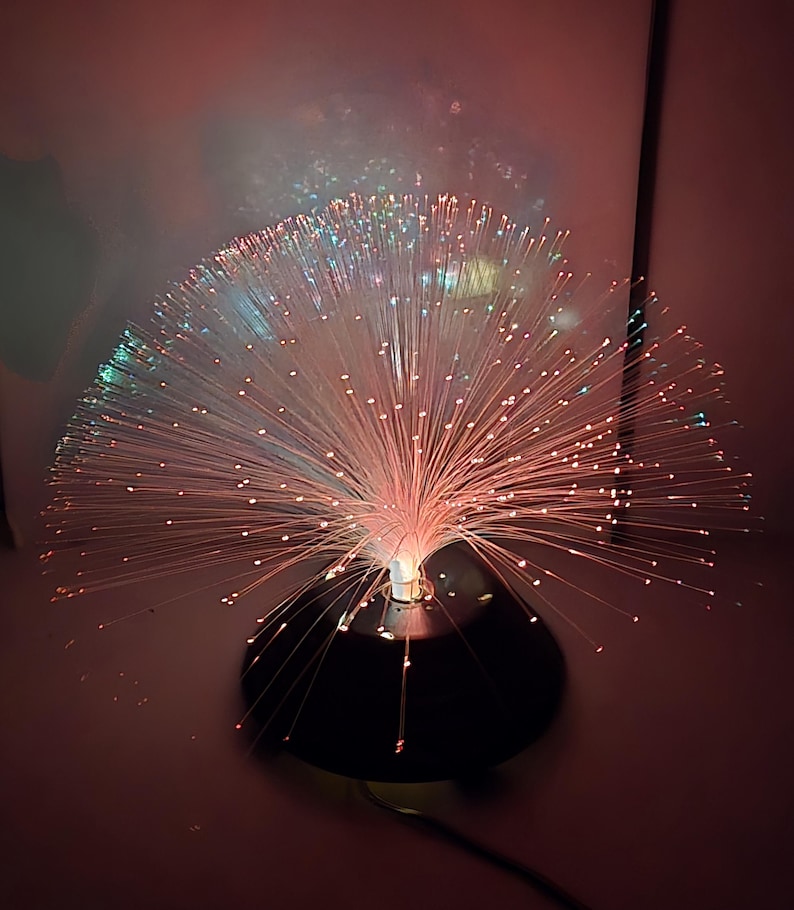 Fiber Optic Lamp, Mood Lamp, Fiber Optic Light, Vintage Fibre Optic ...