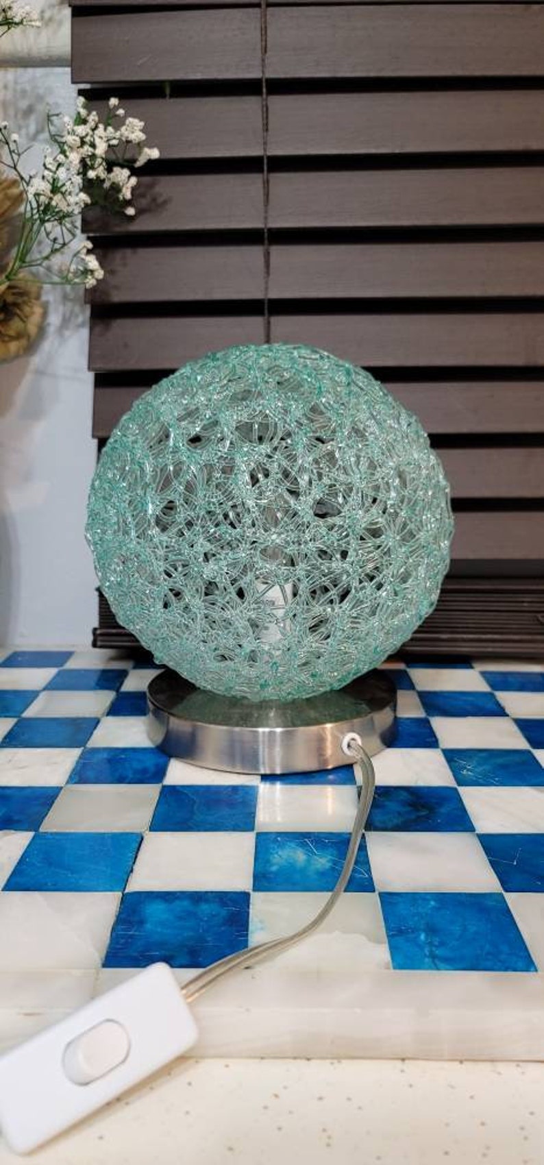 Spaghtti Lamp, Spun Acrylic, Lucite, Spaghetti, Table Lamp, Lighting ...