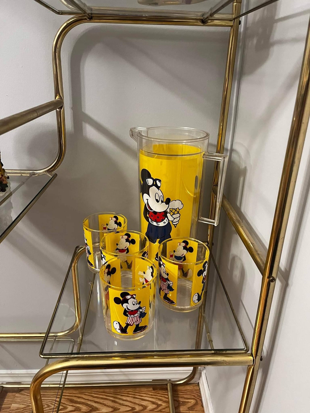 Mickey Mouse Pitcher/tumbler Set, the Walt Disney Co, Plastic Tumblers ...
