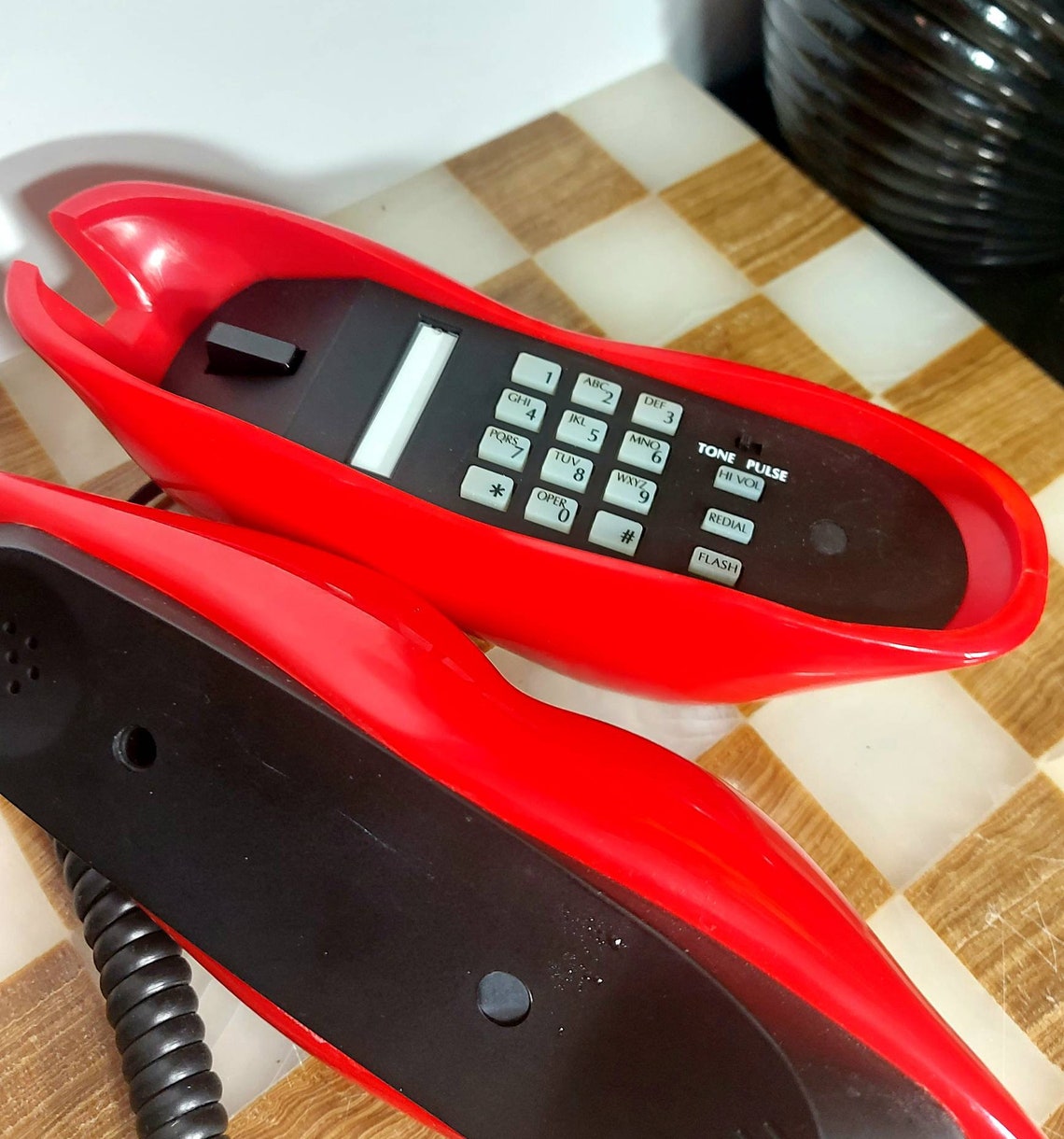 Landline Telephone, Vintage 80s, Vintage Telephone, Novelty, Lips ...