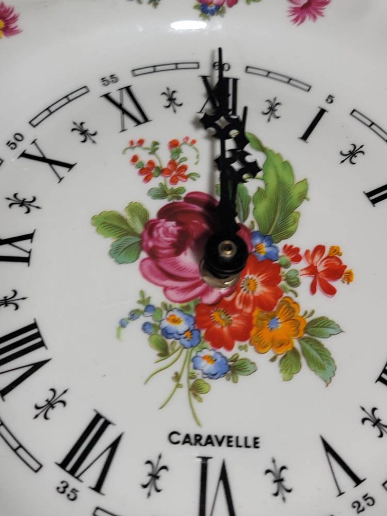 Limoges Caravelle Wall Clock Porcelain Plate Clock - Etsy