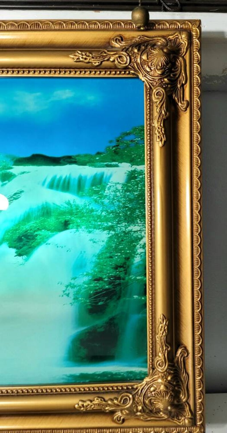Motion&sound Wall Hangingmotion Picture Waterfall Vintage - Etsy