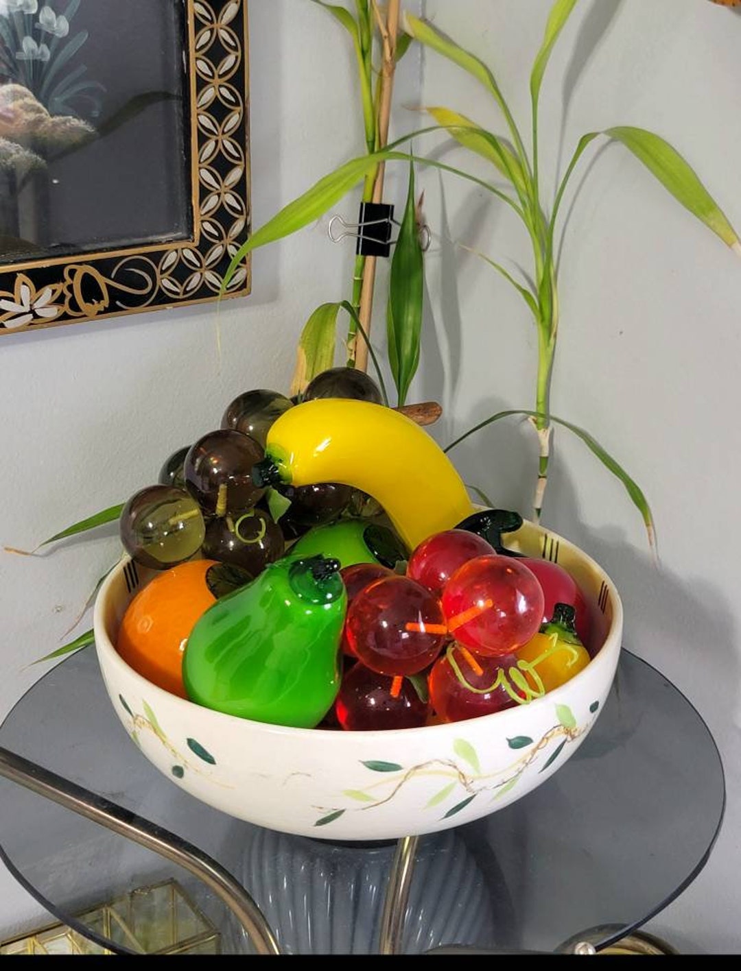 Glass Fruit, Vintage, Hand Blown Glass, Pears, Apple, Orange, Pumpin ...