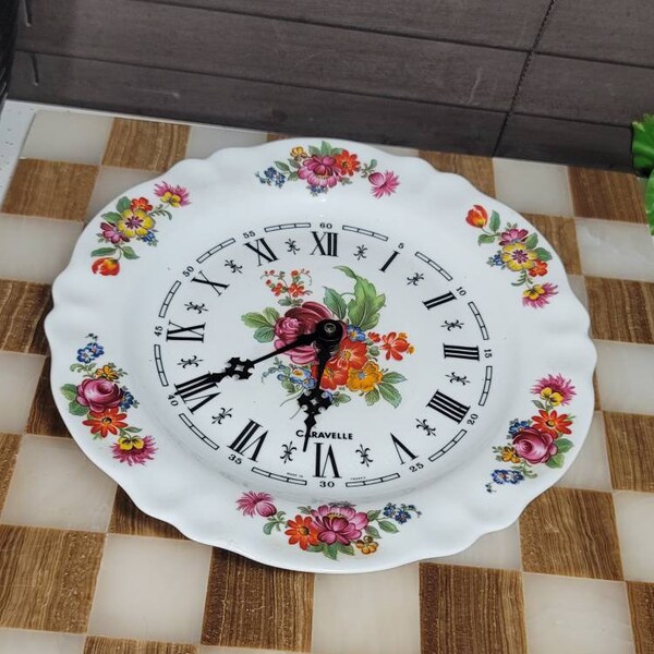 Ceramic Plate Clock - Etsy UK