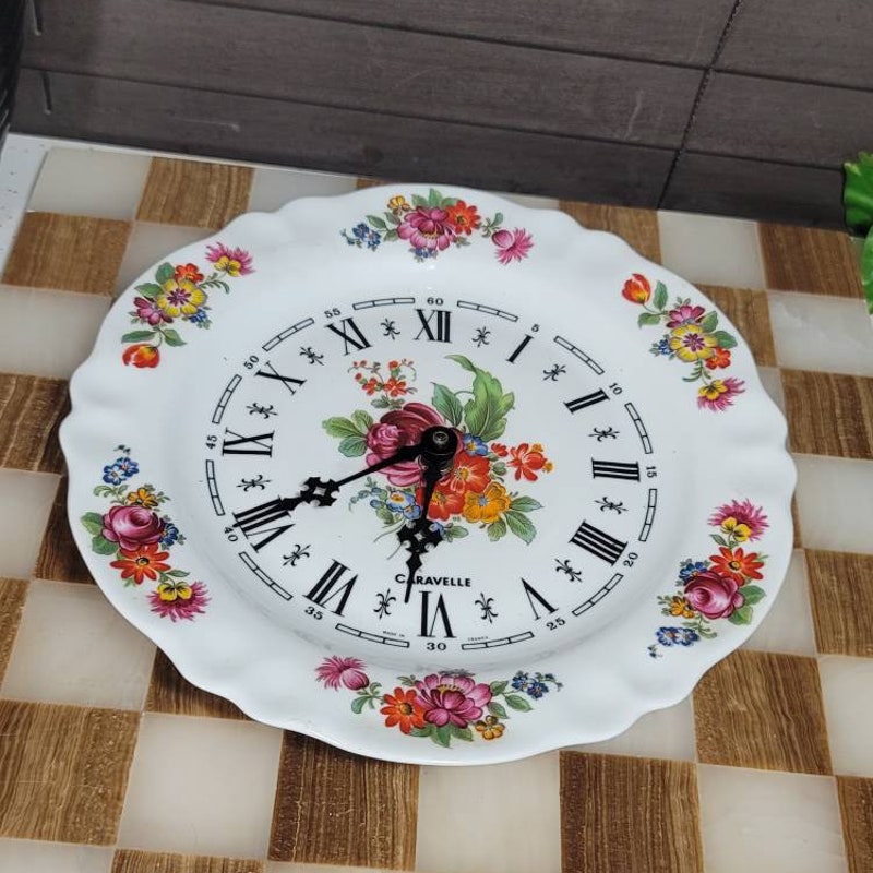 Ceramic Plate Clock - Etsy UK