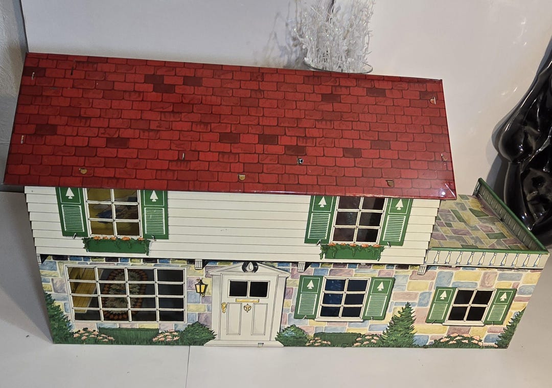 Louis MARX and Co. Inc., Tin Litho Dollhouse, Vintage Doll House ...
