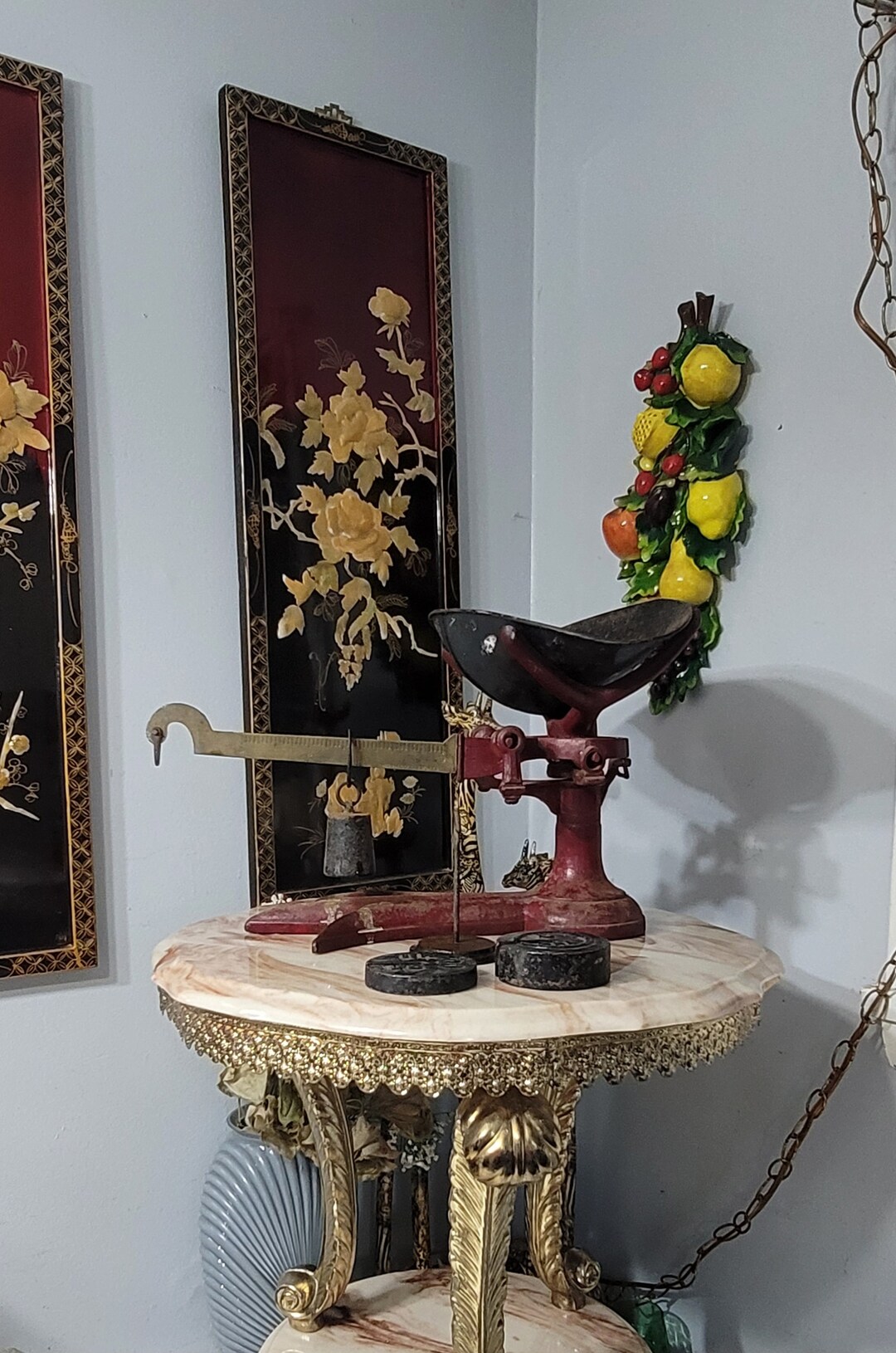 Scale, Antique, Howe's Mercantile Scale, Cast Iron, Crows Feet Scale ...