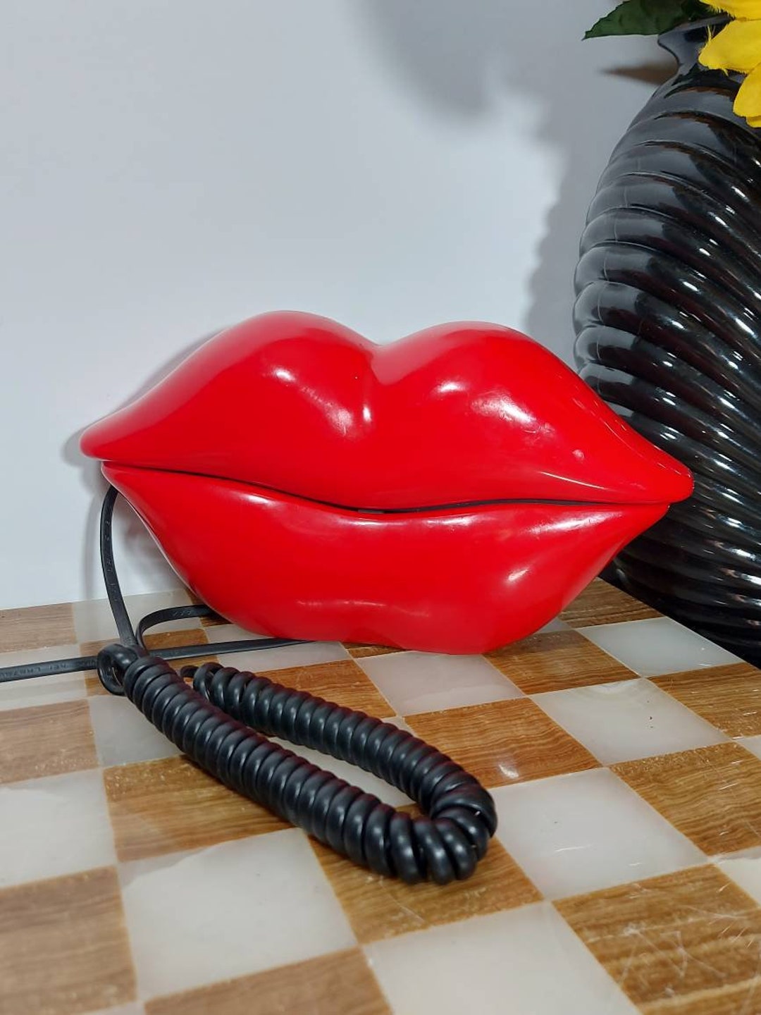 Landline Telephone, Vintage 80s, Vintage Telephone, Novelty, Lips ...