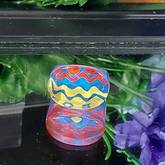 Womens Ring, Lucite, Plastic, Retro, Vintage Ring, Ch… - Gem