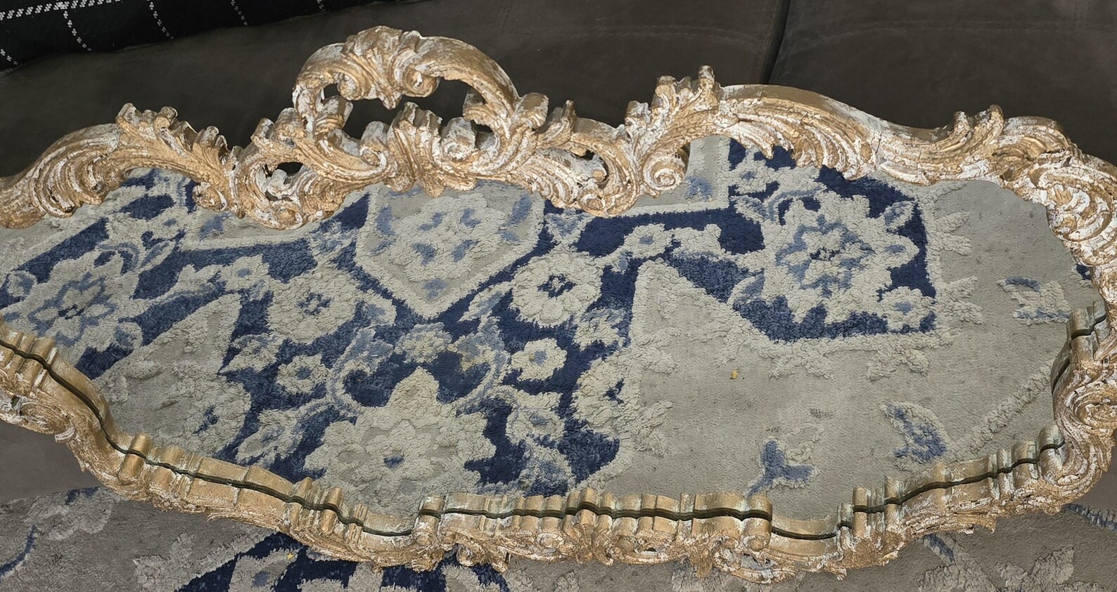 Wonder Glo, Wall Mirror, Large, Gold Mirror, Ornate Border, Wall Decor ...