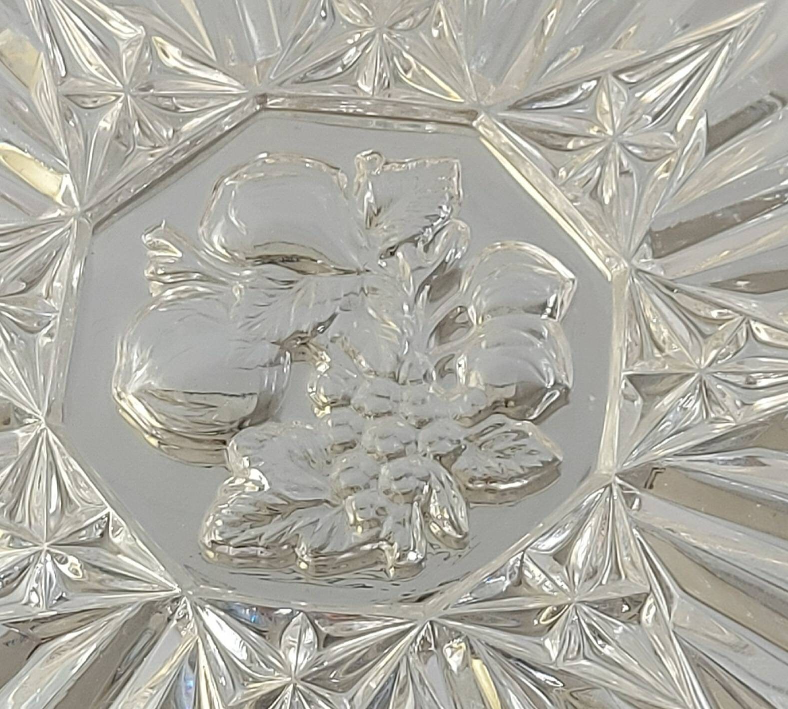 Crystal Serving Set 3pcs. Large Vintage Serving Bowl - Etsy UK