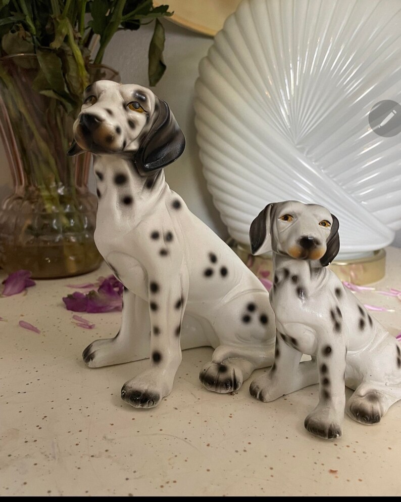 Dalmation Statues, (2pcs), Figurines, Statues, Ceramic , Dogs, Home ...