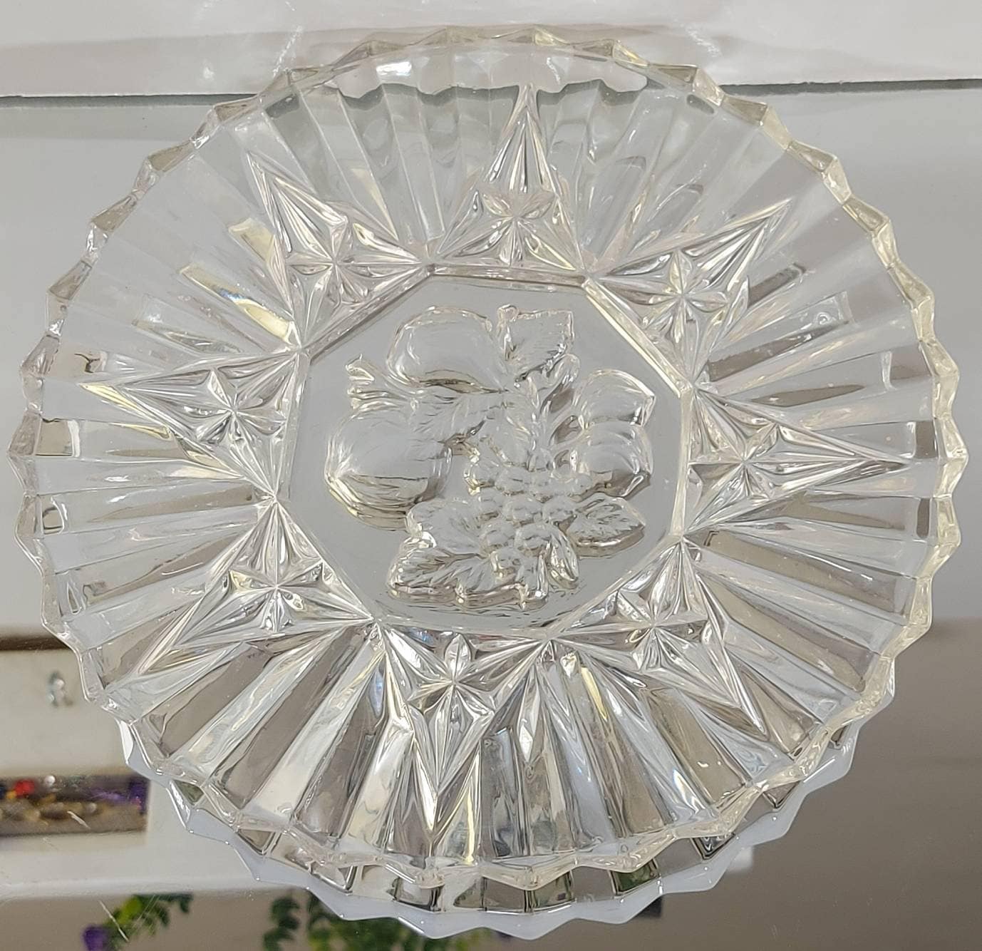 Crystal Serving Set, (3pcs.) Large Vintage, Serving Bowl, Serving Bowl ...