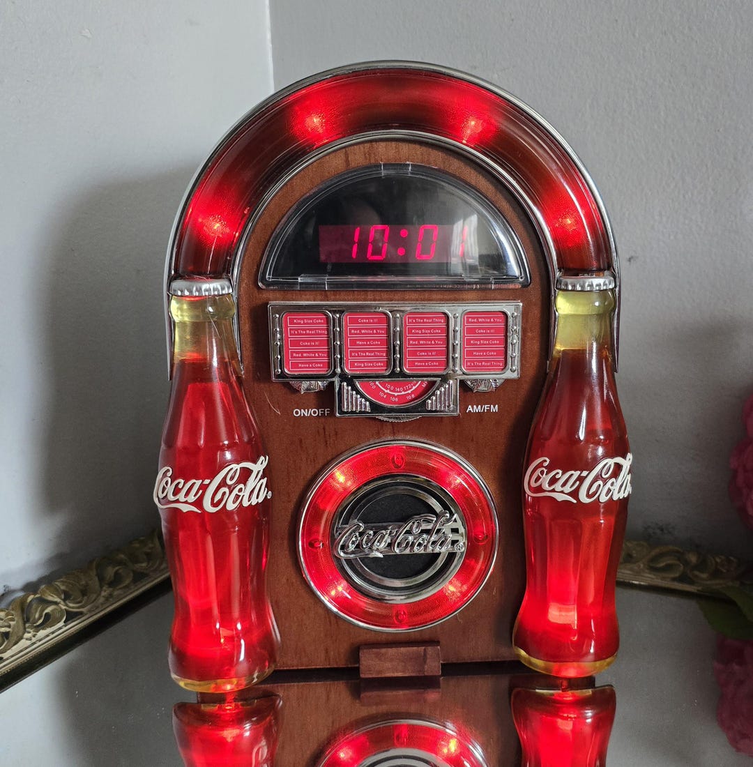 Coca Cola, Radio, Mini Jukebox, Lights Up, Vintage, Memories, Diner ...