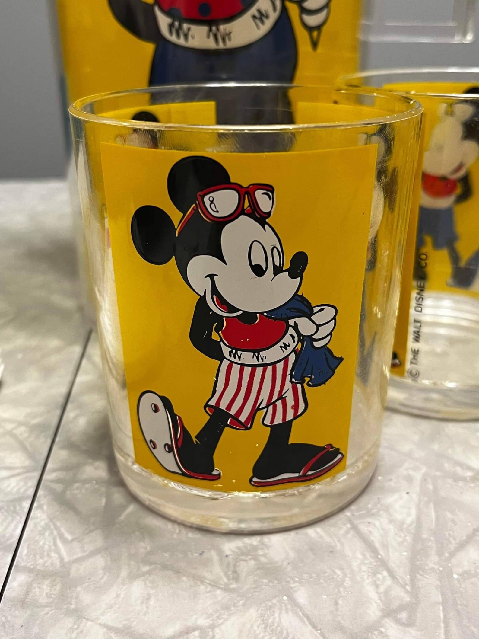 Mickey Mouse Pitcher/tumbler Set, the Walt Disney Co, Plastic Tumblers ...