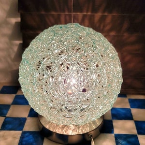Spaghtti Lamp, Spun Acrylic, Lucite, Spaghetti, Table Lamp, Lighting ...