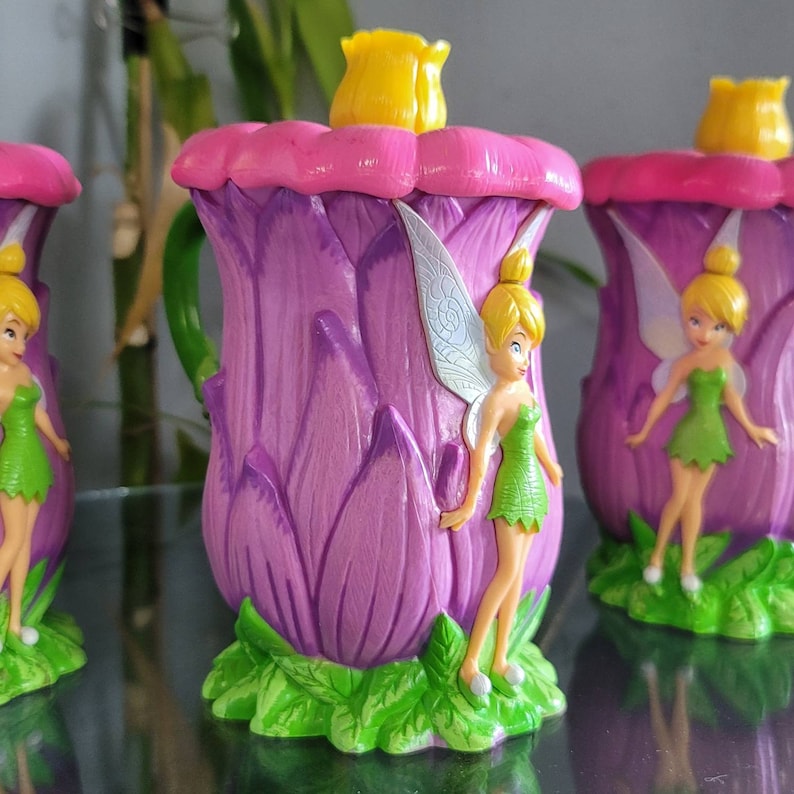 Tinkerbell Mug, Lidded Mug, Vintage, Collectible, Childhood Memories ...