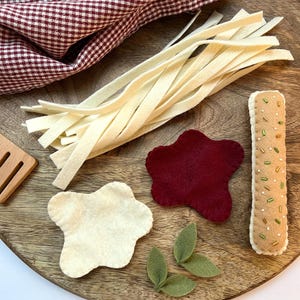 Felt Pasta Set, Felt Noodles, Felt Food Pasta, Pretend Felt Play Food ...