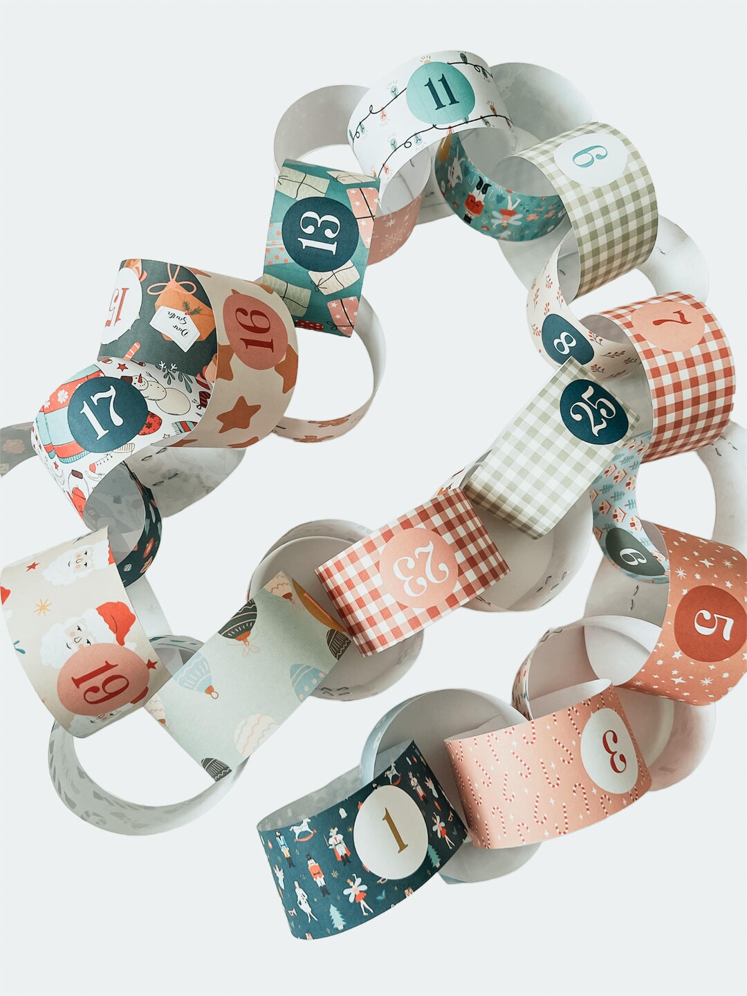 Christmas Advent Calendar, Paper Chain Christmas Count Down for Kids ...