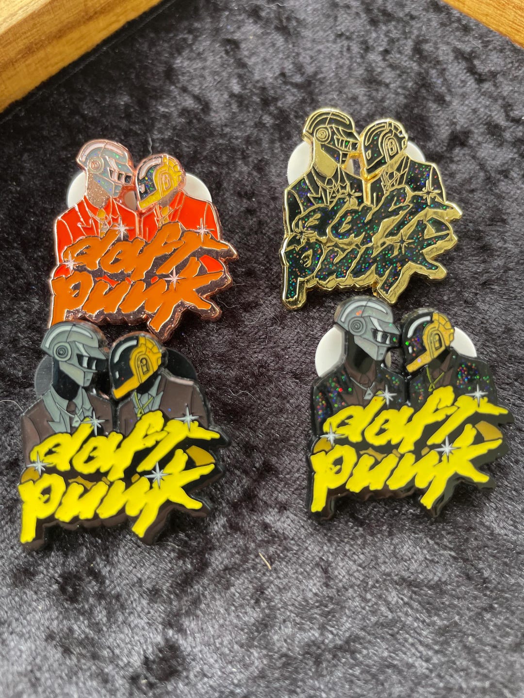 Daft Punk Inspired Hat Pin Collector Set Fan Art Limited Edition Enamel ...