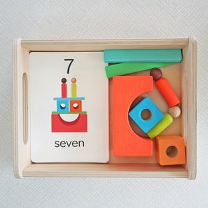 English Counting Cards for Lovevery Block Set L Printable for Toddlers ...