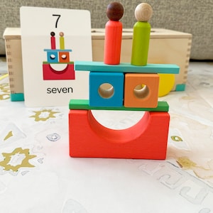 English Counting Cards for Lovevery Block Set L Printable for Toddlers ...