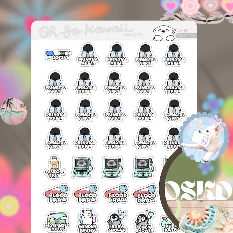 Pregnancy Stickers - Etsy