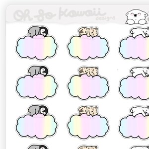 Kawaii Dog Planning Stickers - Kawaii Animal Planner Stickers ...