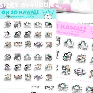 Kawaii Spring Cleaning Planner Stickers Deep Clean Checklist Spring ...