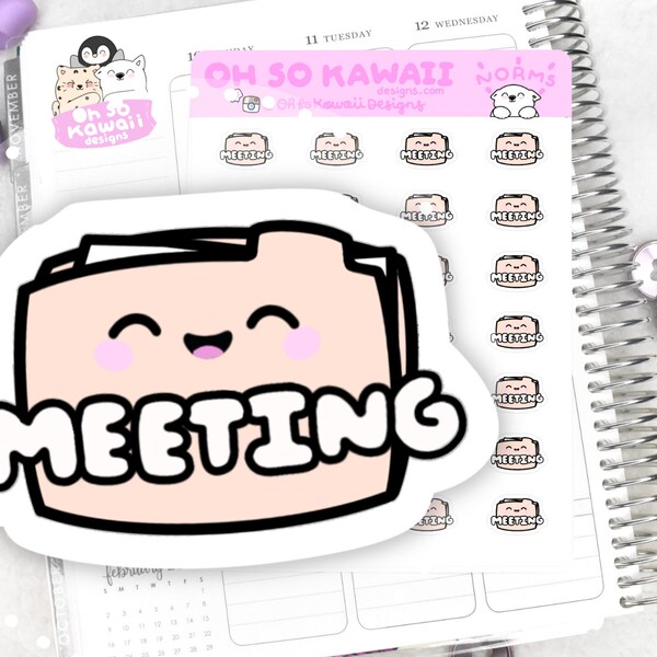 Meeting Sticker - Etsy