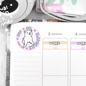 Kawaii Work Schedule Planner Stickers Work Schedule Sticker - Etsy
