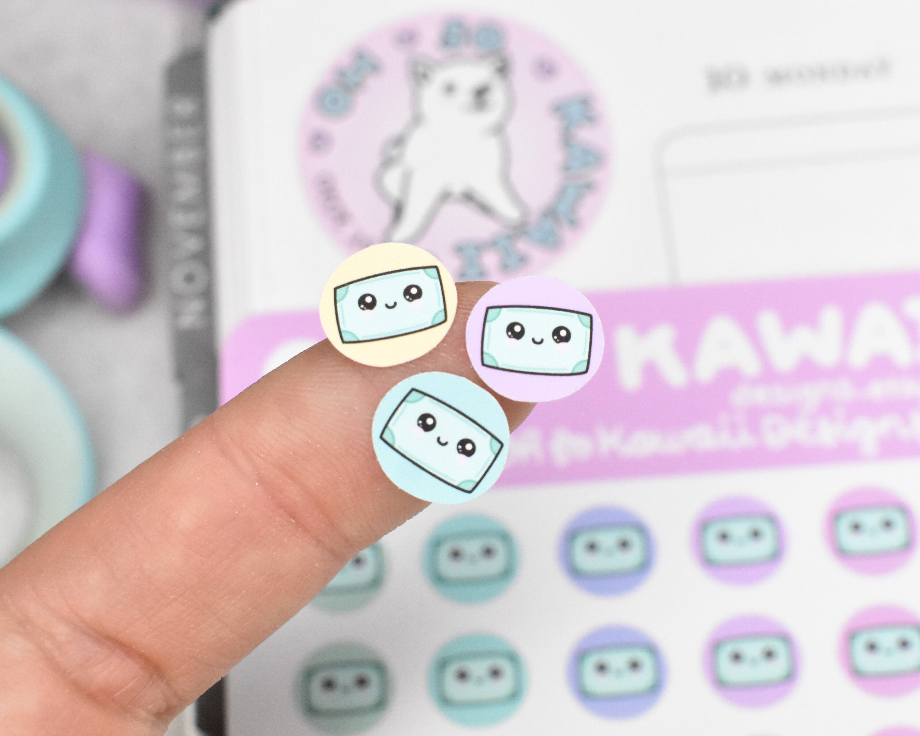 Kawaii Money Stickers Budget Planner Stickers Direct Deposit | Etsy