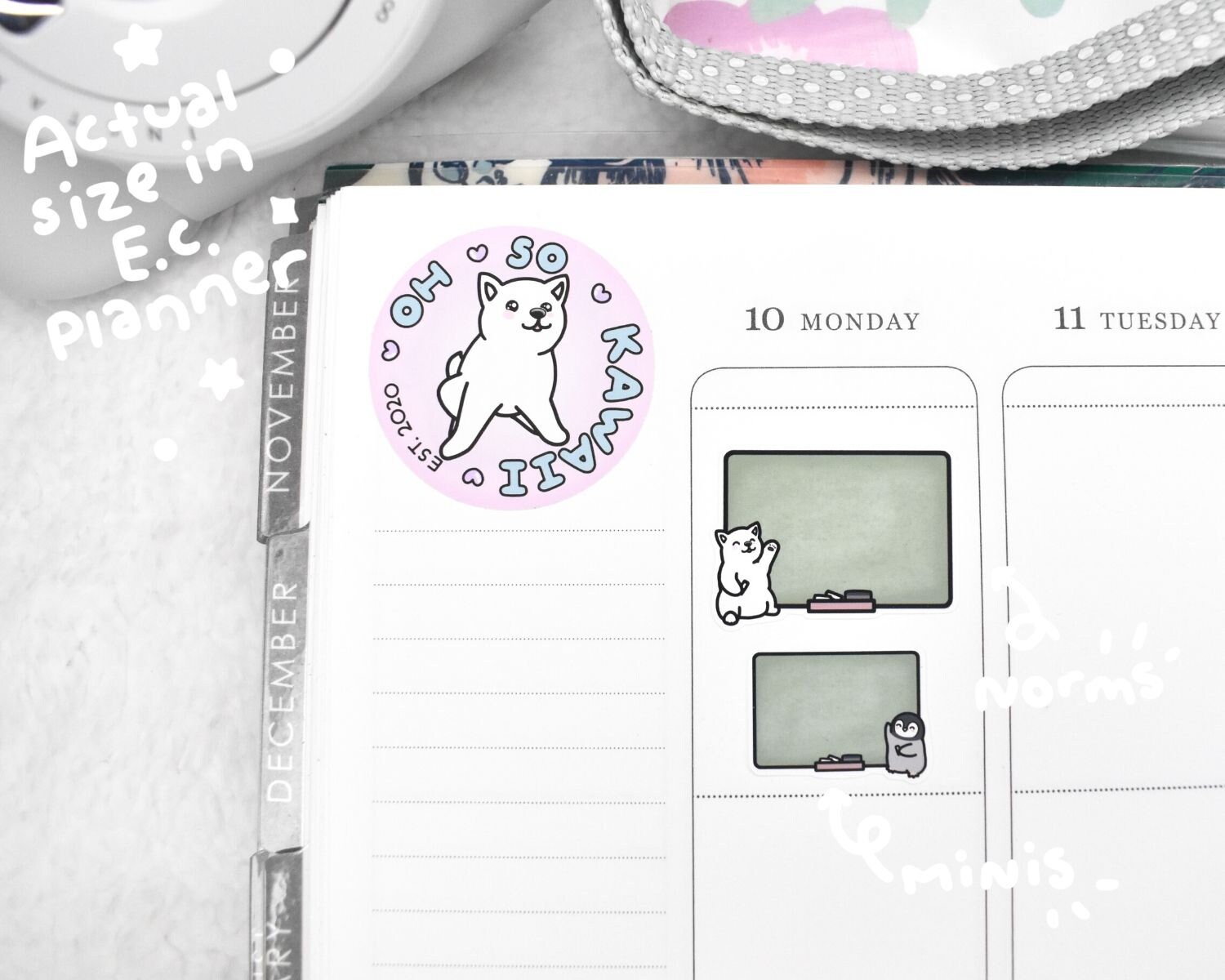 Kawaii Dog Planner Stickers Teacher Planner Stickers - Etsy