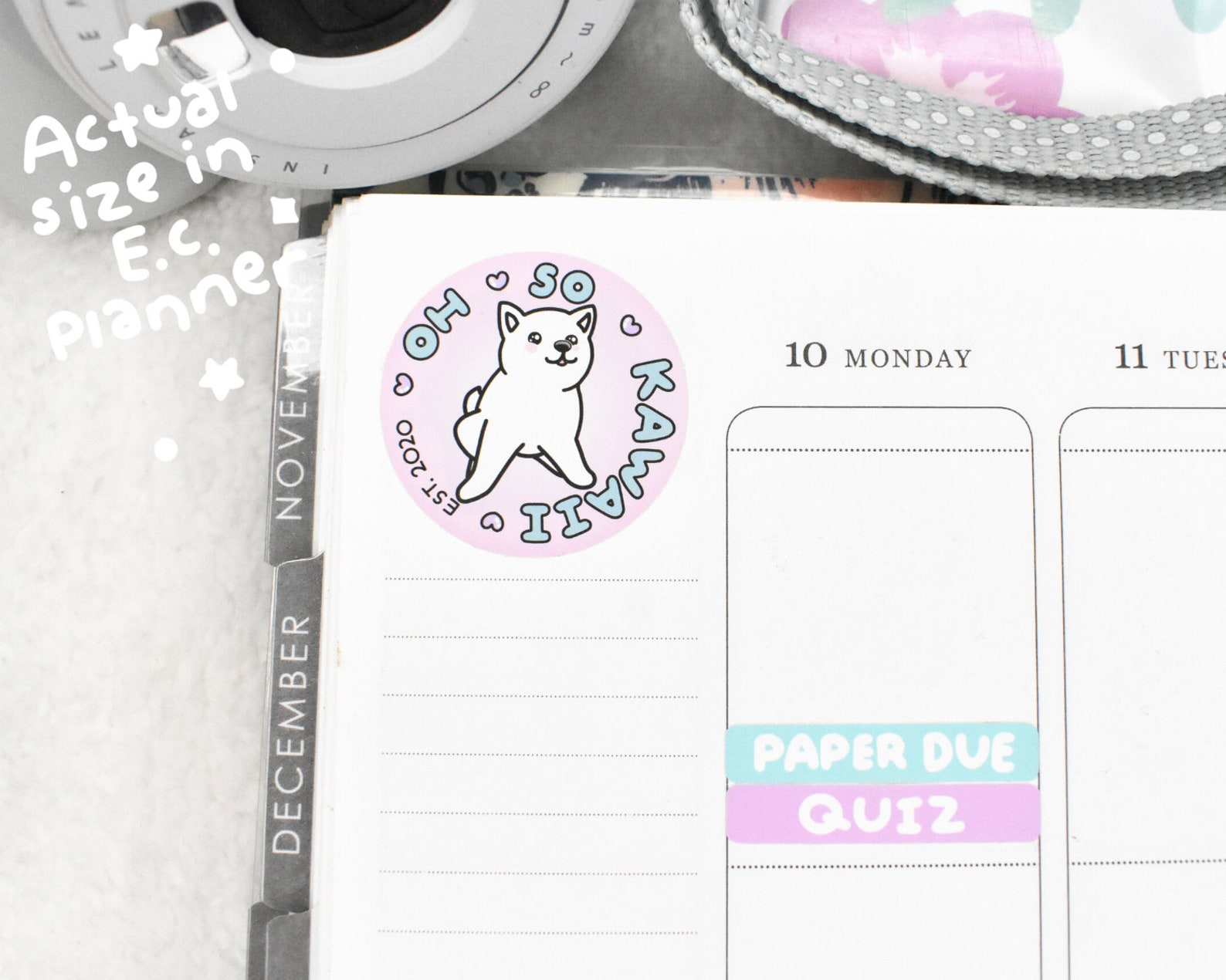 Kawaii College Stickers for School Teacher Student Planner - Etsy