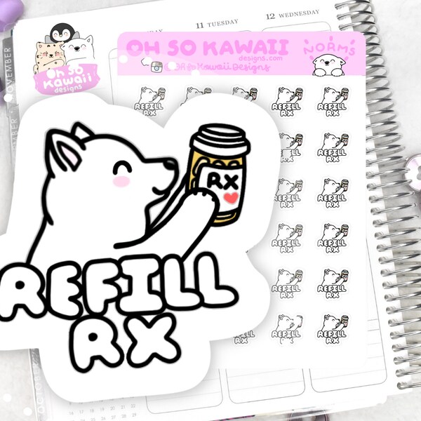 Prescription Planner Stickers - Etsy