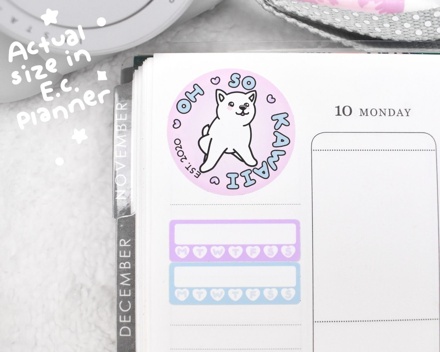 Kawaii Weekly Habit Tracker Weekly Reminder Stickers | Etsy