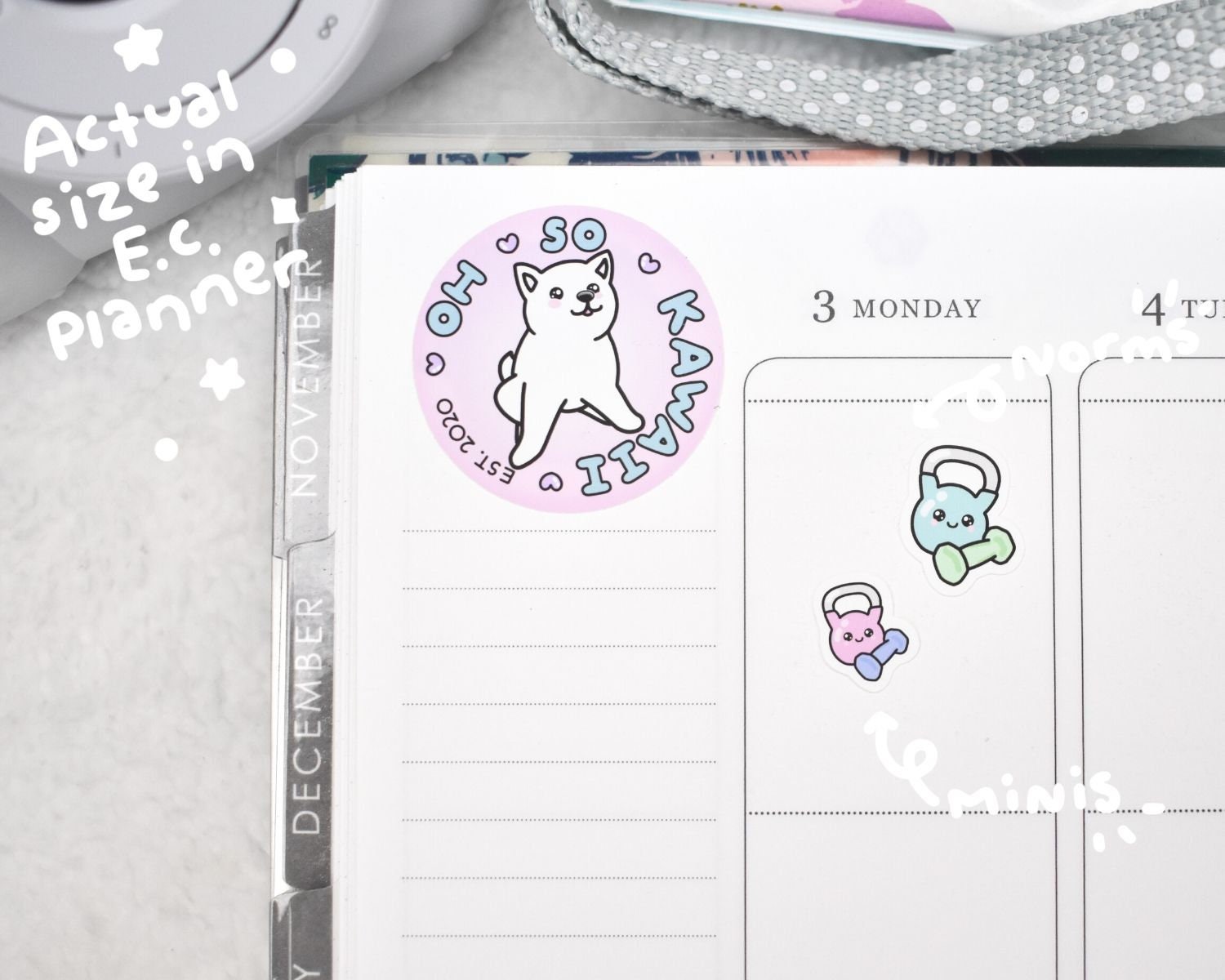 Kawaii Workout Stickers Workout Planner Stickers Exercise | Etsy
