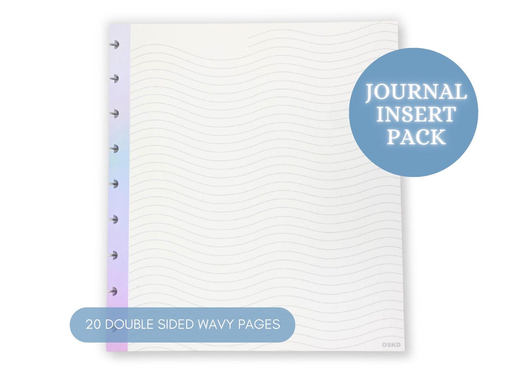 Journal Insert Pack for OSKD Disc Journal Notebook - Scrapbook Pages ...