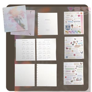 Daily Journal Gridded Pages With Journal Stickers, Journal for Women ...