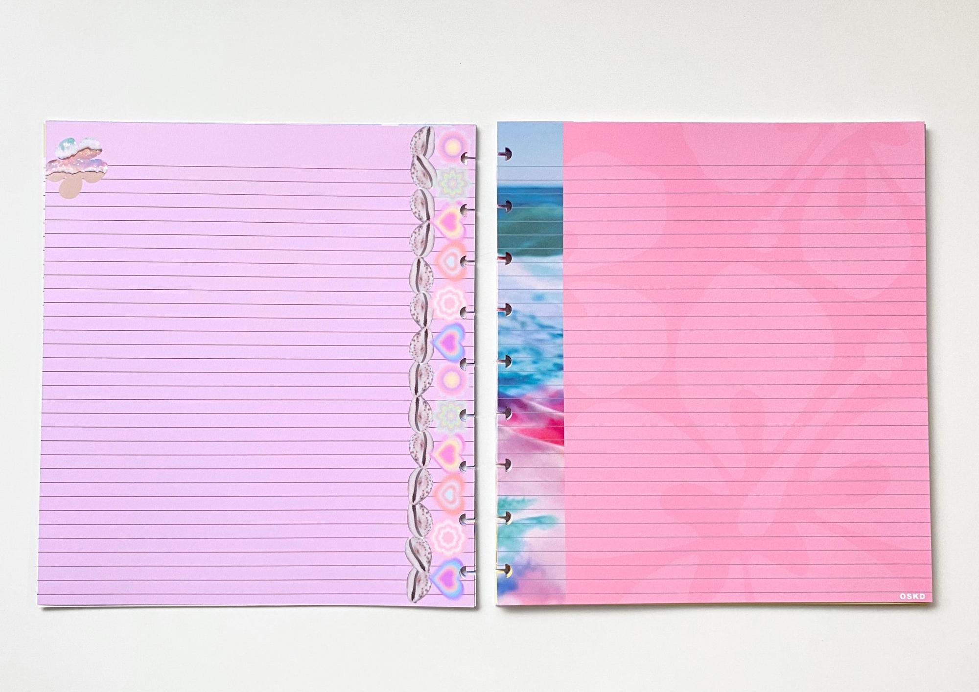 Journal Insert Pack for OSKD Disc Journal Notebook - Scrapbook Pages ...