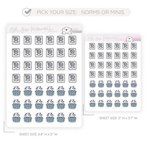 Kawaii Washing Machine Stickers - Laundry Planner Stickers - Do the ...