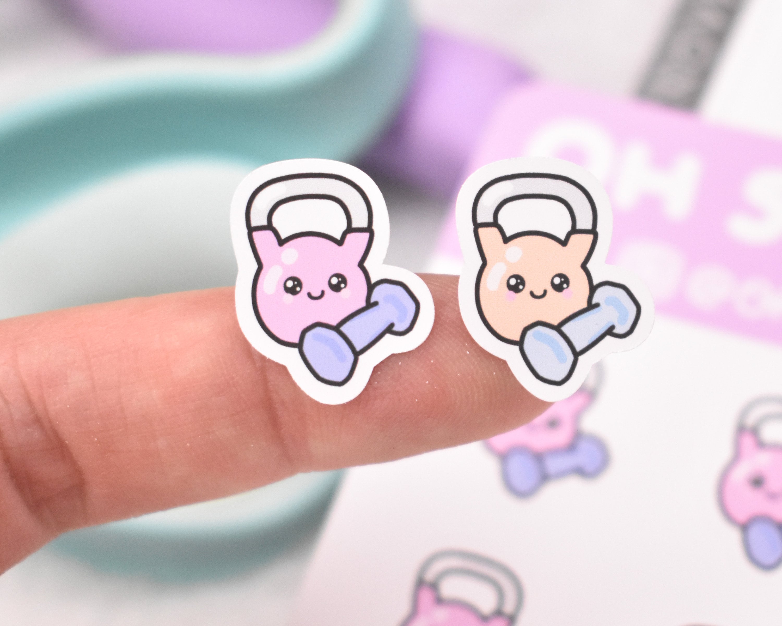 Kawaii Workout Stickers Workout Planner Stickers Exercise | Etsy